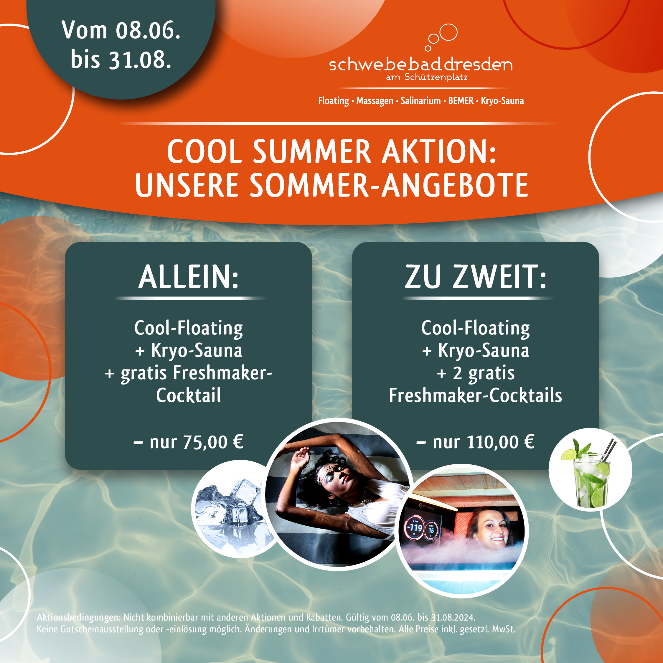 Floating - Massage - Salinarium - Schwebebad Dresden - Ihr Wellness Center